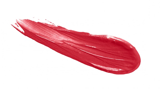 Premium Photo | Red lipstick smudge isolated on white Premium Photo | Red lipstick smudge isolated on white