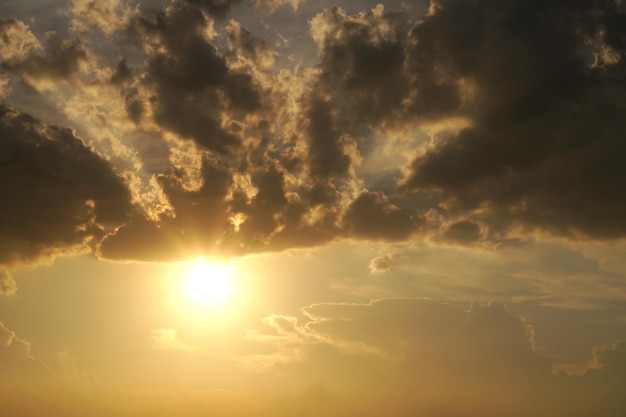 Premium Photo | Shining sun and nimbus clouds in the sky background Premium Photo | Shining sun and nimbus clouds in the sky background