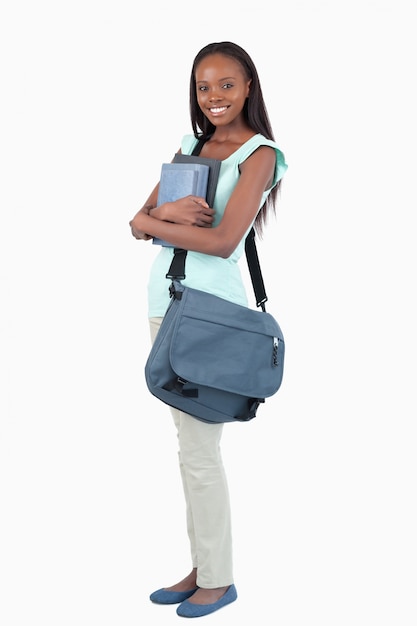 Premium Photo | Side view of young female student ready for class Premium Photo | Side view of young female student ready for class