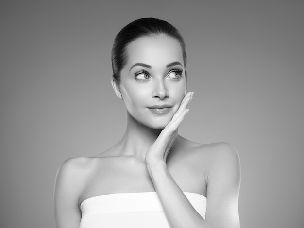 Premium Photo Skin Care Woman Beauty Face Healthy Face Skin Cosmetic