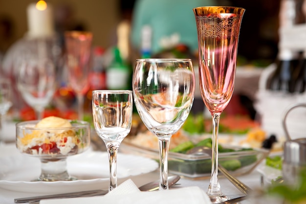 Premium Photo Table Wine Glasses For Wine