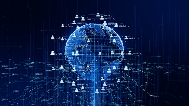 Premium Photo | Technology network data connection, digital data ... Premium Photo | Technology network data connection, digital data ...