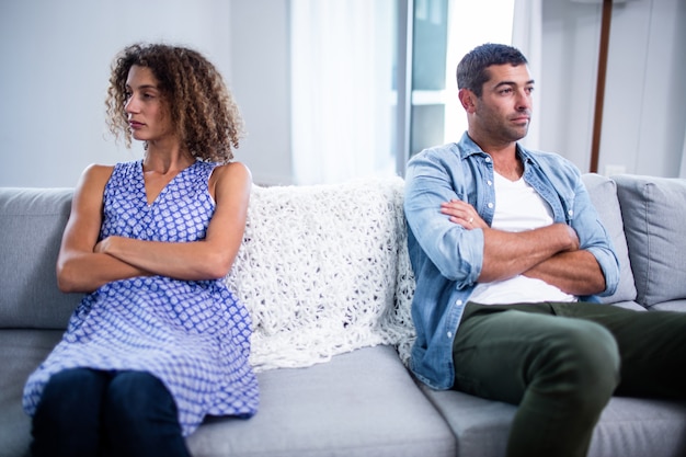 Premium Photo Upset Young Couple Ignoring Each Other