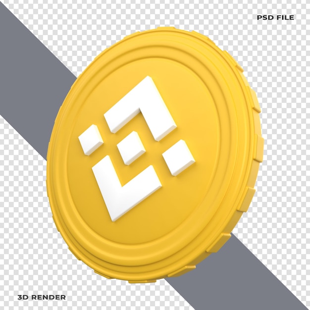 Premium PSD | 3d binance bnb crypto coin rendered on transparent background Premium PSD | 3d binance bnb crypto coin rendered on transparent background