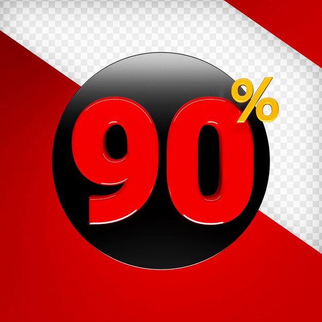 Premium PSD | 3d render percentage premium psd Premium PSD | 3d render percentage premium psd