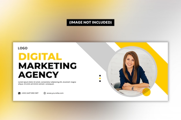 Premium PSD | Digital marketing agency facebook cover page template Premium PSD | Digital marketing agency facebook cover page template