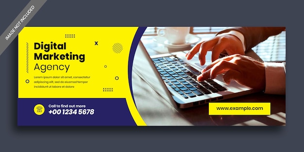Premium PSD | Digital marketing corporate facebook cover template Premium PSD | Digital marketing corporate facebook cover template