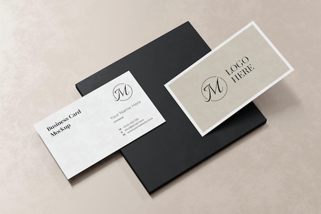 Premium Psd Elegant Business Card Mockup Design In 3d Rendering