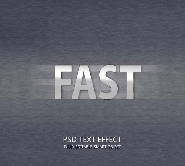 Premium Psd Fast Text Effect