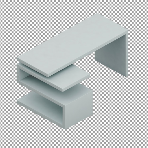 Premium PSD | Isometric modern table Premium PSD | Isometric modern table