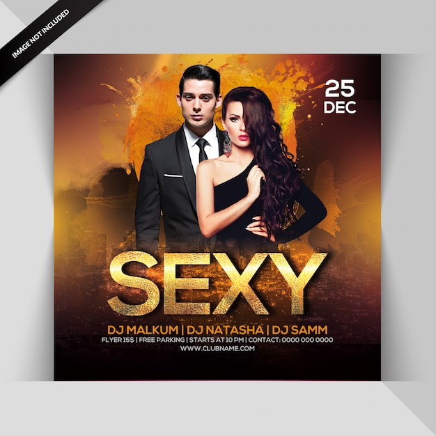 Sexy Night Party Flyer Premium Psd File