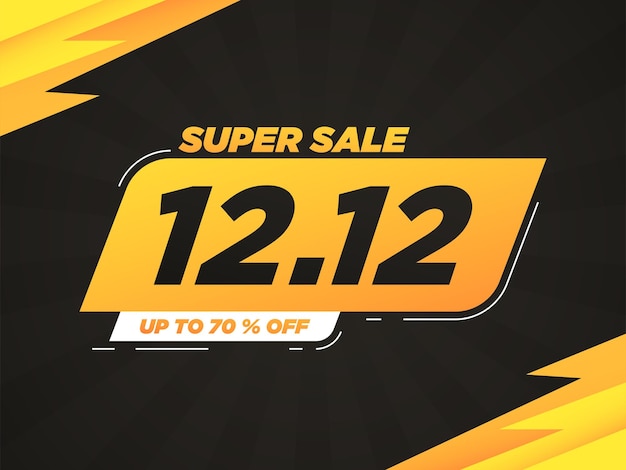 Premium Vector | 1212 sale banner background in flat design Premium Vector | 1212 sale banner background in flat design