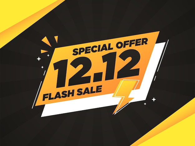 Premium Vector | 1212 sale banner background in flat design Premium Vector | 1212 sale banner background in flat design