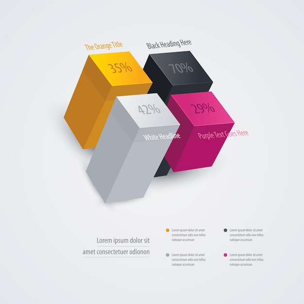 Premium Vector | 3d box infographic Premium Vector | 3d box infographic