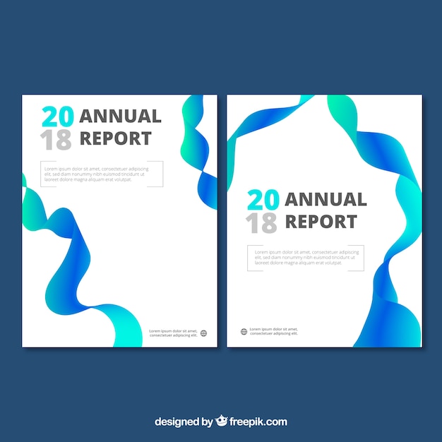 Free Vector | Abstract annual report cover Free Vector | Abstract annual report cover