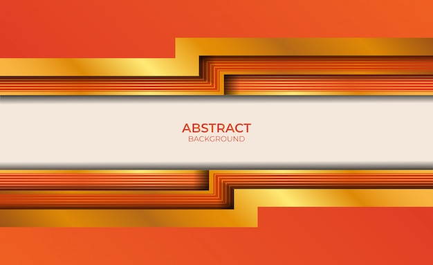 Premium Vector Abstract Background Gold And Orange Style