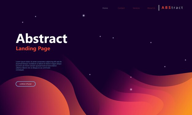 Abstract background landing page template | Premium Vector Abstract background landing page template | Premium Vector