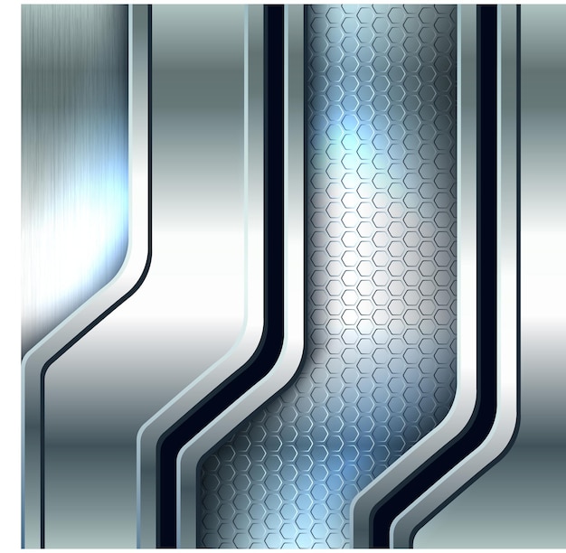 Premium Vector | Abstract background, metallic silver banners. vector ... Premium Vector | Abstract background, metallic silver banners. vector ...