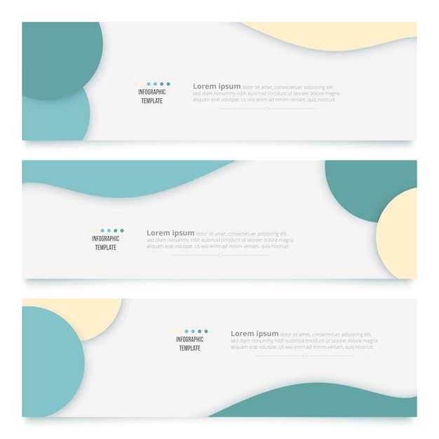 Premium Vector | Abstract banner set design template. Premium Vector | Abstract banner set design template.