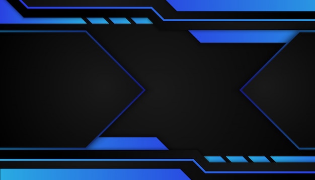 Premium Vector | Abstract blue geometric shape on sport dark background Premium Vector | Abstract blue geometric shape on sport dark background