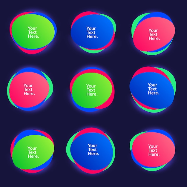 Premium Vector | Abstract blur free form shapes color gradient ... Premium Vector | Abstract blur free form shapes color gradient ...