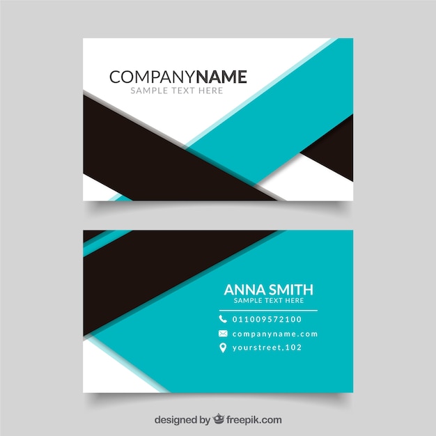 Free Vector | Abstract business card Free Vector | Abstract business card
