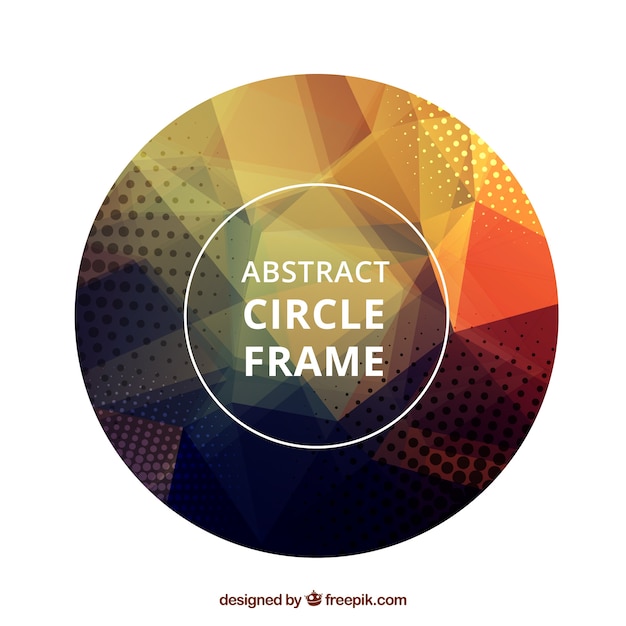 Premium Vector Abstract Circle Frame