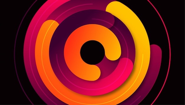 Premium Vector | Abstract colorful 3d circle background design Premium Vector | Abstract colorful 3d circle background design