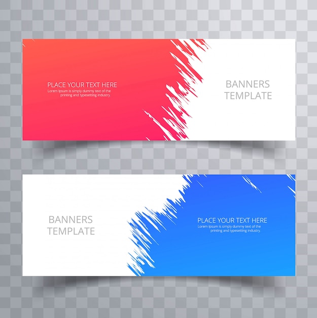 Free Vector | Abstract colorful banners set template design Free Vector | Abstract colorful banners set template design