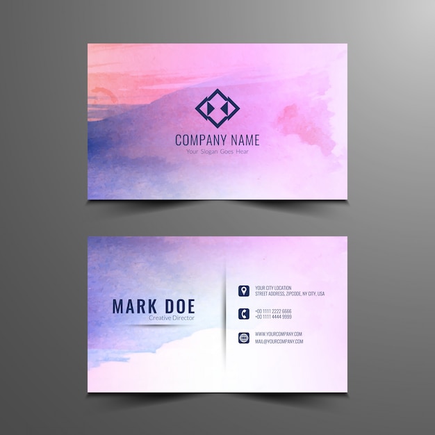 Free Vector | Abstract colorful business card design Free Vector | Abstract colorful business card design
