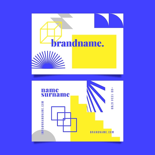 Free Vector | Abstract colorful business card template Free Vector | Abstract colorful business card template