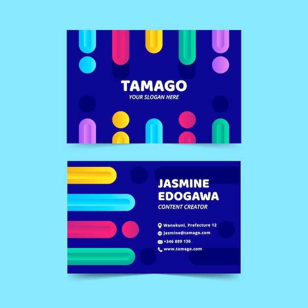 Free Vector | Abstract colorful business card Free Vector | Abstract colorful business card