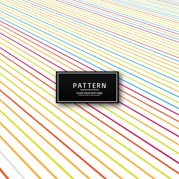 Free Vector | Abstract colorful creative lines pattern vector illustration Free Vector | Abstract colorful creative lines pattern vector illustration