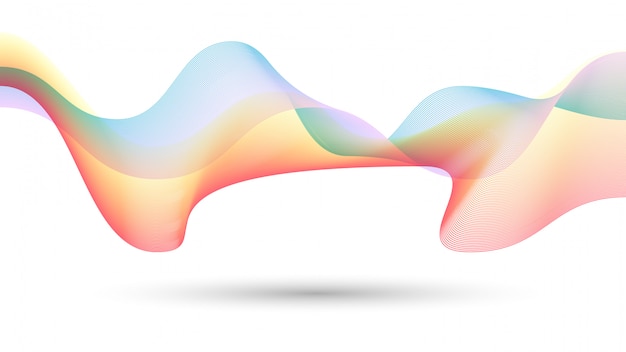 Premium Vector | Abstract colorful creative wave line background. Premium Vector | Abstract colorful creative wave line background.