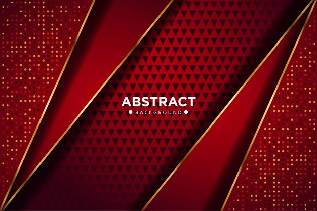 Premium Vector Abstract Dark Red Gold Line Overlap Layers With Golden