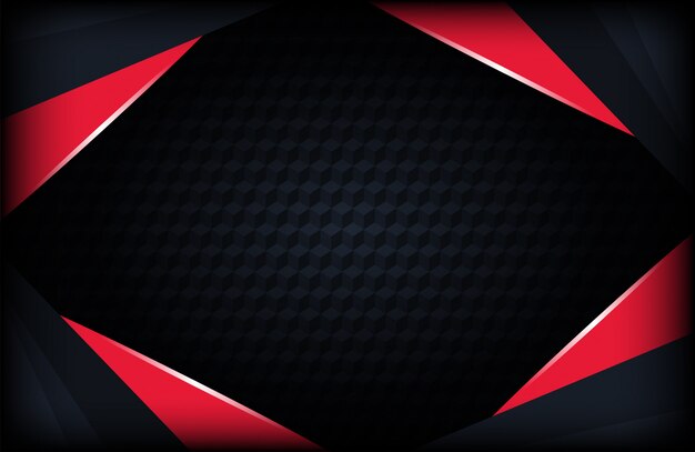 Premium Vector | Abstract dark red overlap shape tech Premium Vector | Abstract dark red overlap shape tech