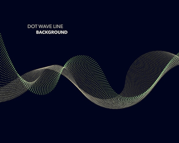 Premium Vector | Abstract dot wave line background. Premium Vector | Abstract dot wave line background.