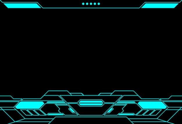 Premium Vector | Abstract frame technology futuristic interface hud design. Premium Vector | Abstract frame technology futuristic interface hud design.