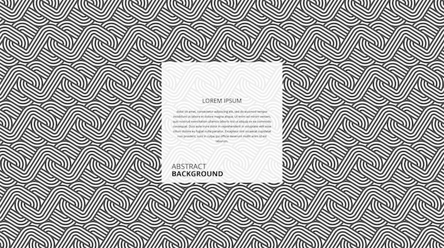 Premium Vector | Abstract geometric curvy square wickers lines pattern Premium Vector | Abstract geometric curvy square wickers lines pattern