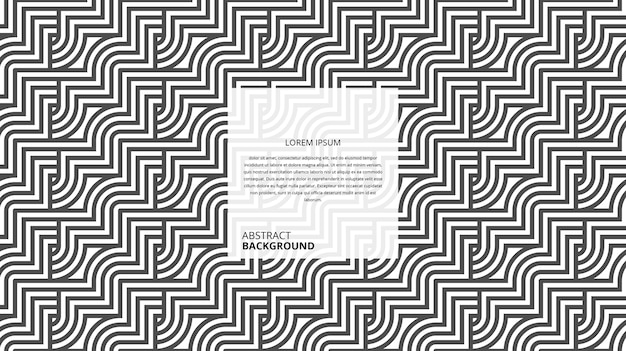 Premium Vector Abstract Geometric Diagonal Curvy Square Shape Lines