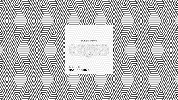 Premium Vector | Abstract geometric hexagonal diamond lines pattern Premium Vector | Abstract geometric hexagonal diamond lines pattern