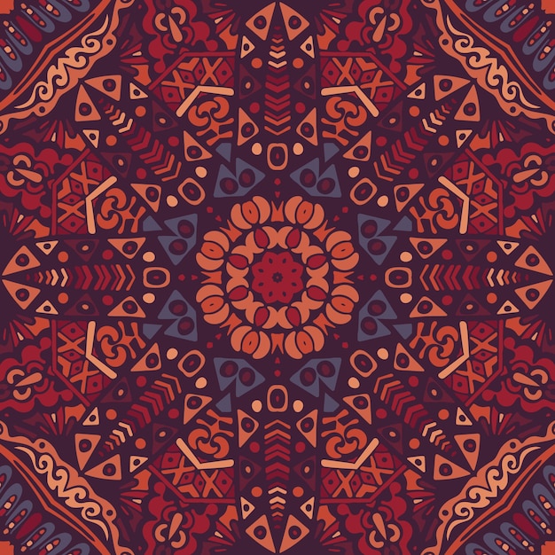 Premium Vector Abstract Geometric Tiles Bohemian Ethnic Seamless