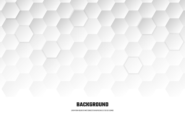 Premium Vector Abstract Grey Hexagon Background Vector Design