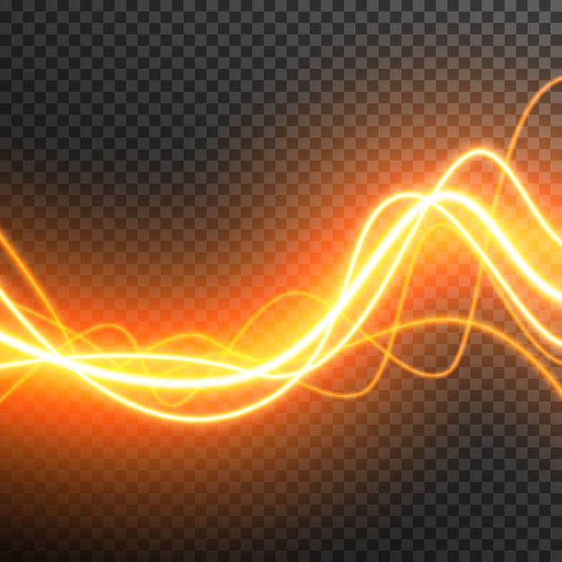 Premium Vector | Abstract light effect glowing waves vector transparent Premium Vector | Abstract light effect glowing waves vector transparent