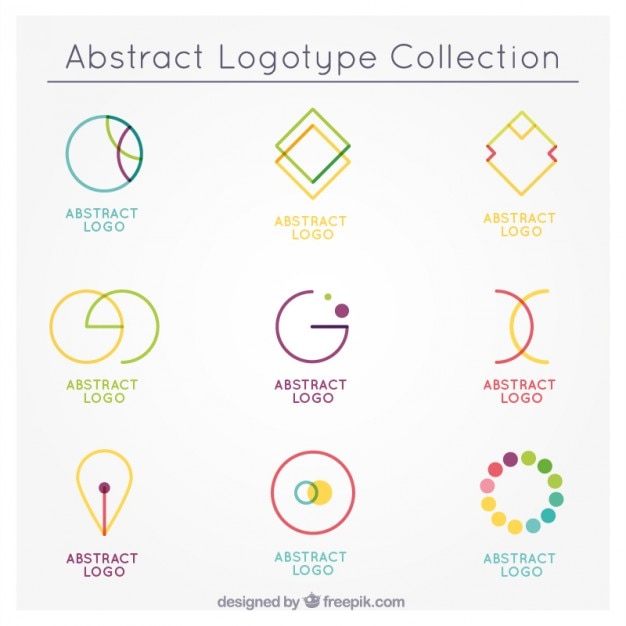Free Vector | Abstract logotype collection Free Vector | Abstract logotype collection