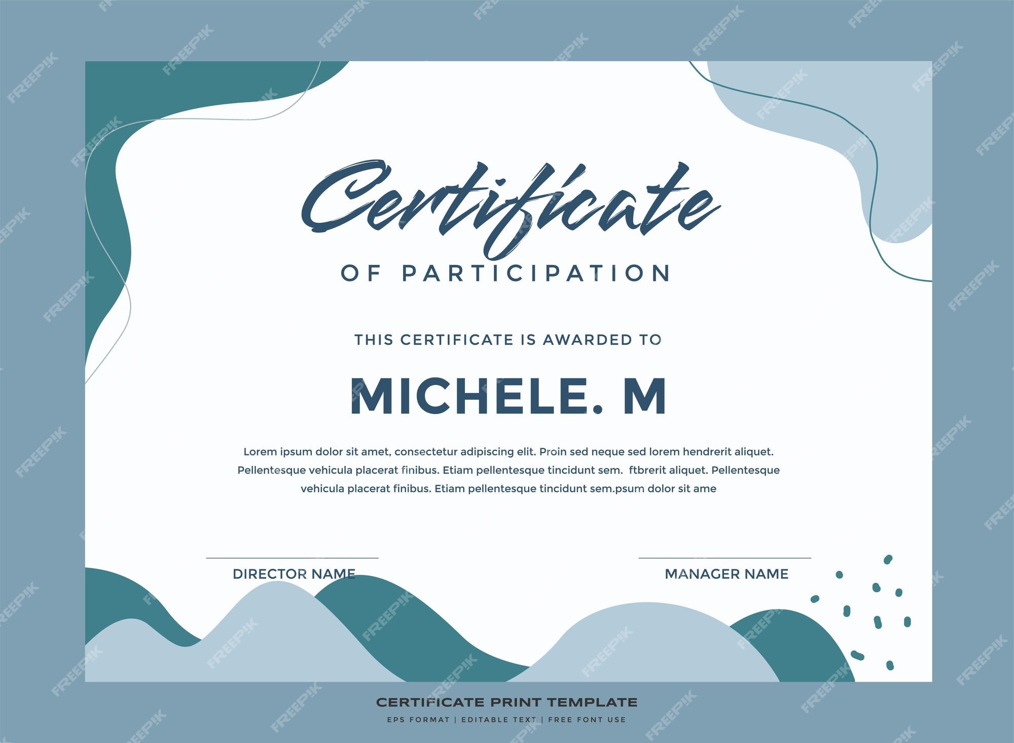 Premium Vector | Abstract nature certificate print template premium vector Premium Vector | Abstract nature certificate print template premium vector