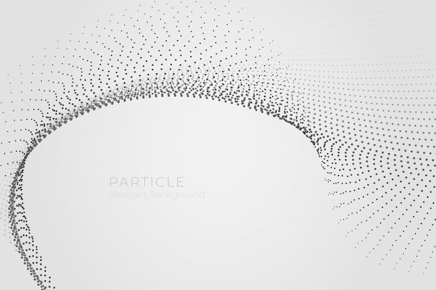 Premium Vector | Abstract particle wave background Premium Vector | Abstract particle wave background