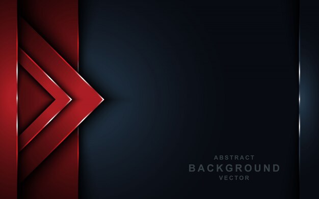 Premium Vector | Abstract red overlap layers dark background. Premium Vector | Abstract red overlap layers dark background.