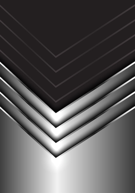 Premium Vector | Abstract silver arrow direction on dark gray background. Premium Vector | Abstract silver arrow direction on dark gray background.