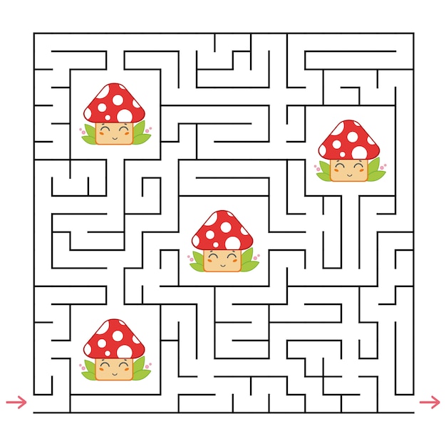 Premium Vector | Abstract square maze. an interesting and useful game ... Premium Vector | Abstract square maze. an interesting and useful game ...